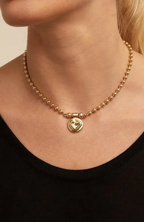 UNODE50 18k -plated Heart Charm