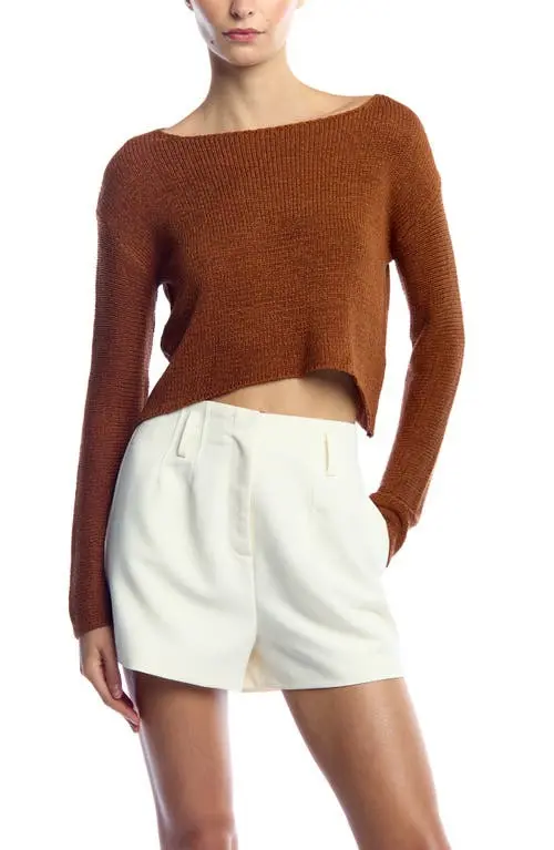 LBLC THE LABEL Sawyer Lightweight Sweater - Terracotta