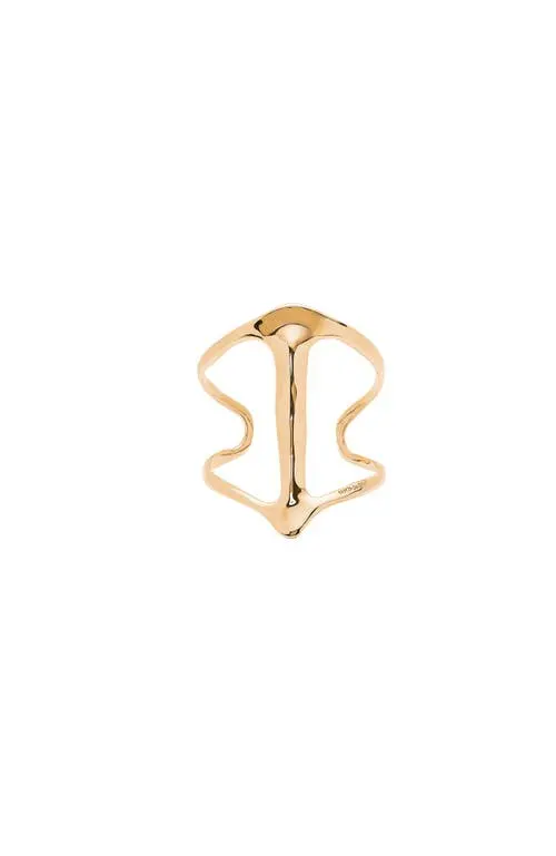 UNODE50 18k -plated Rigid Bracelet With Manta Ray Structure - Gold