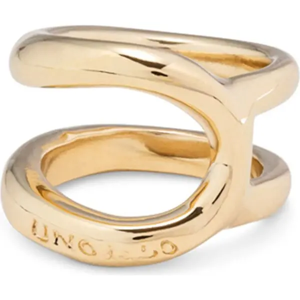 UNODE50 18k -plated Curvilinear Ring