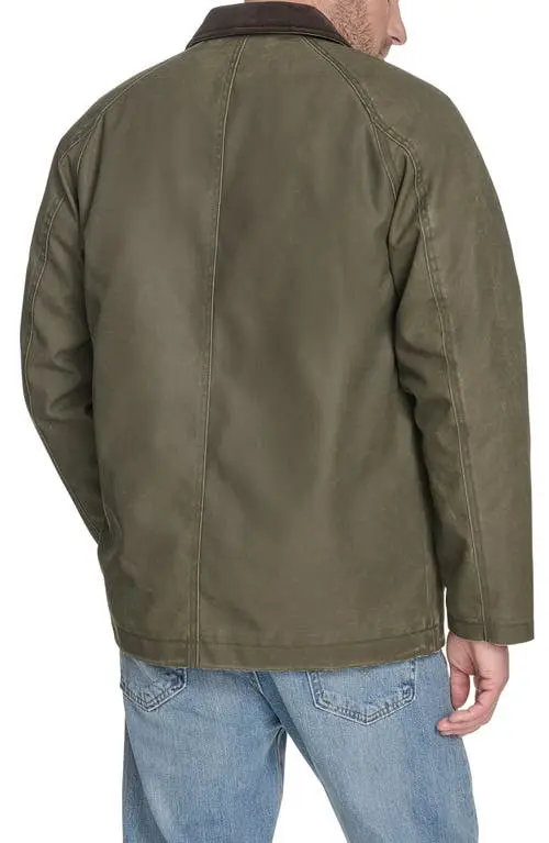 LEVI'S Barn Jacket With Corduroy Collar - Olive