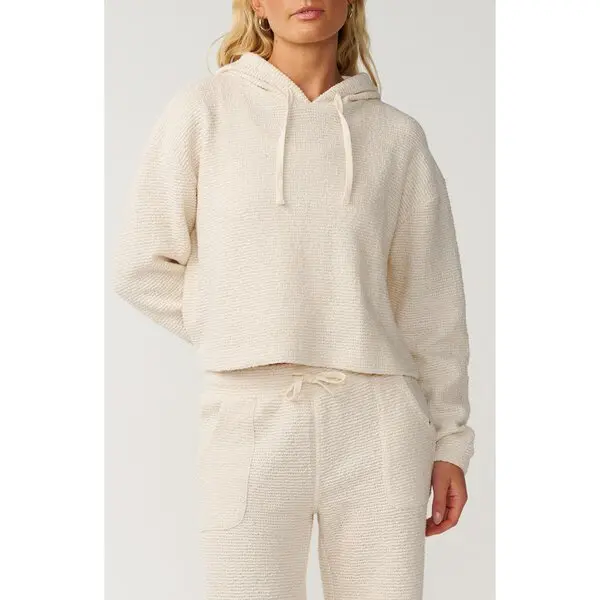 Rip Curl Cala Nights Textured Hoodie - Natural