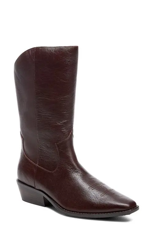KELSI DAGGER BROOKLYN Piper Leather Boots - Warm Brown