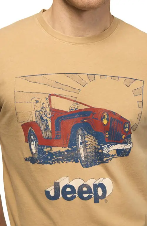 Lucky Brand Jeep Drawing Cotton Graphic T-shirt
