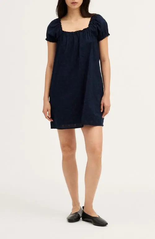 Madewell Chateau Minidress - Deep Indigo