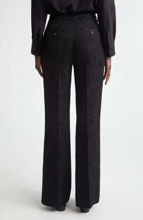 Etro Floral Jacquard Bootcut Trousers