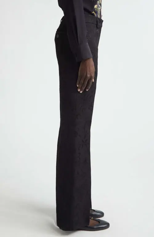 Etro Floral Jacquard Bootcut Trousers