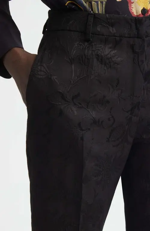 Etro Floral Jacquard Bootcut Trousers