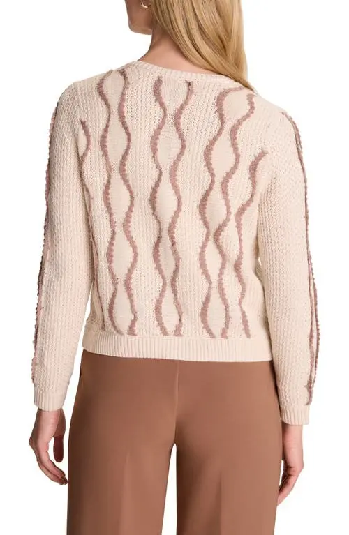 NIC+ZOE Textured Wave Cotton Blend Cardigan