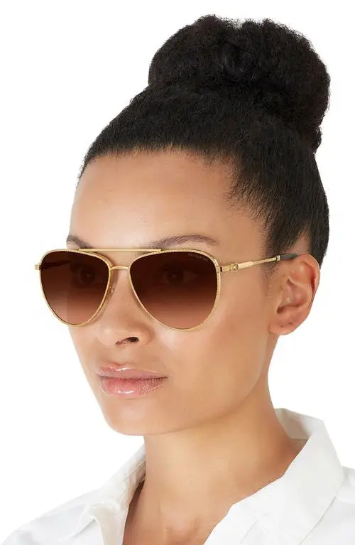 SWAROVSKI 59mm Gradient Pilot Sunglasses