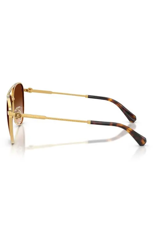 SWAROVSKI 59mm Gradient Pilot Sunglasses