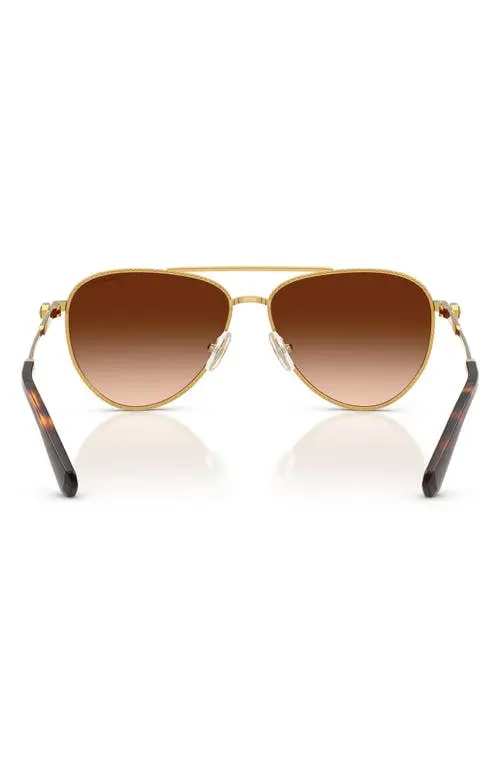 SWAROVSKI 59mm Gradient Pilot Sunglasses