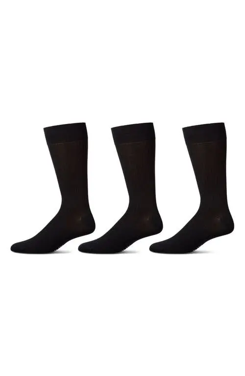 MEMOI 3-pack Mercerized Cotton Blend Dress Socks