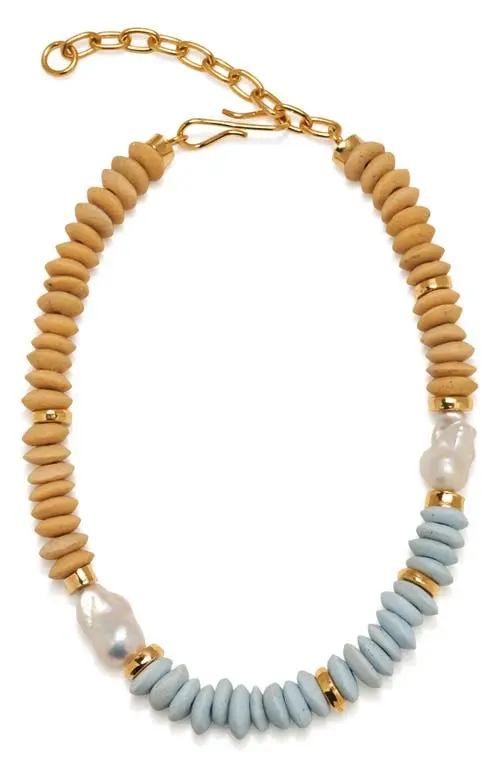 LIZZIE FORTUNATO Tavira Cultured Pearl Beaded Necklace - Pearl Multi