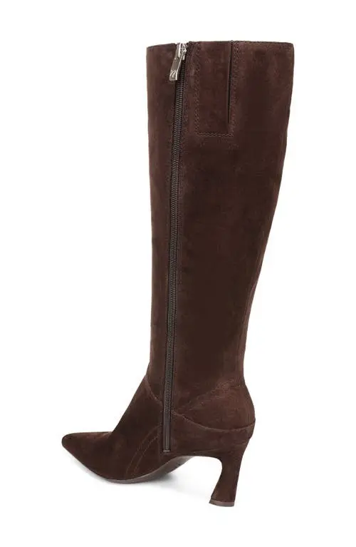 Naturalizer Edina Pointed Toe Knee High Boot - Chocolate Suede