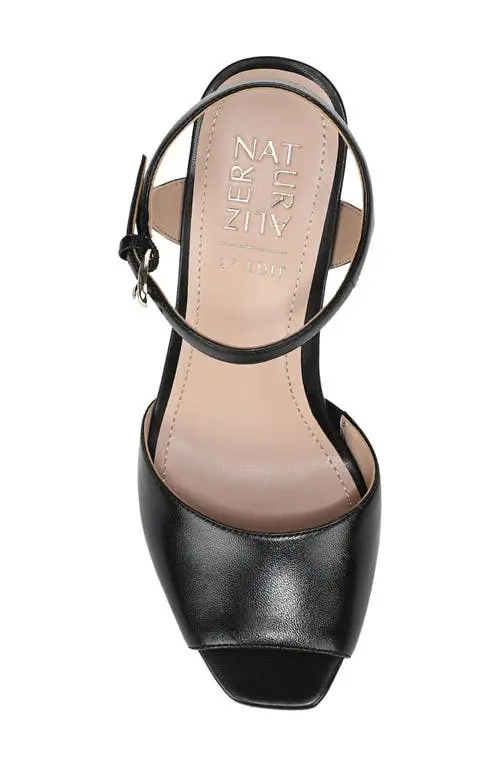 27 EDIT NATURALIZER Autumn Ankle Strap Sandal - Black Leather