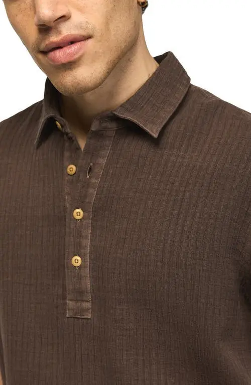 Lucky Brand Short Sleeve Popover Shirt - Shopping Bag