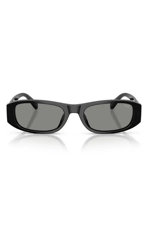 DIESEL® Dl2019u 54mm Rectangular Sunglasses - Black/grey