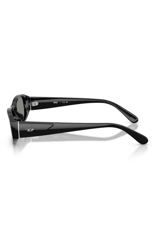 DIESEL® Dl2019u 54mm Rectangular Sunglasses