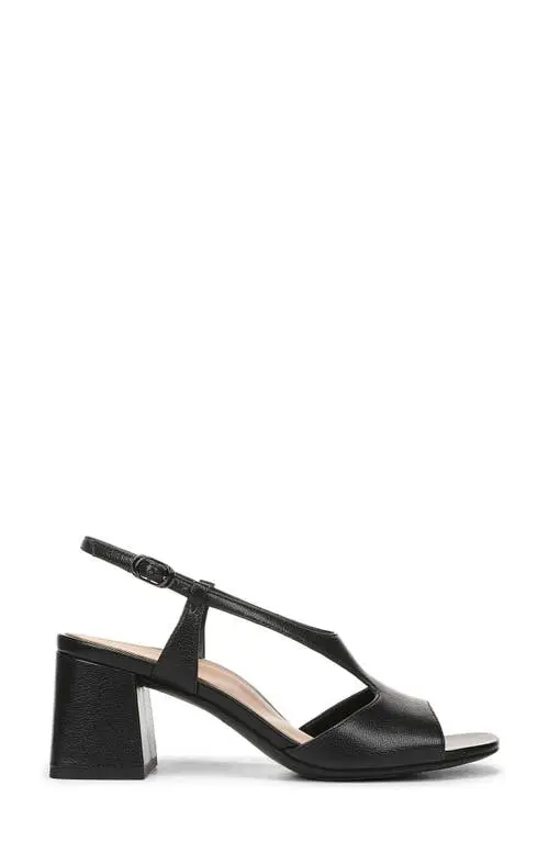 Vionic Raquel Block Heel Sandal - Black Leather