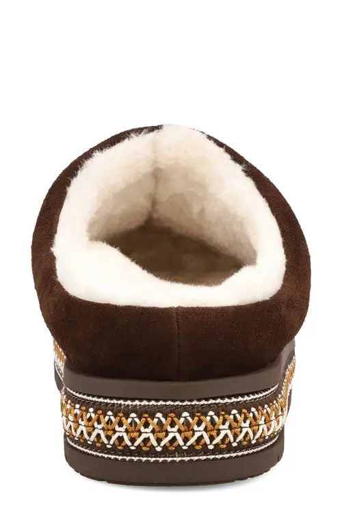 Mia Villas Faux Shearling Clog - Chocolate