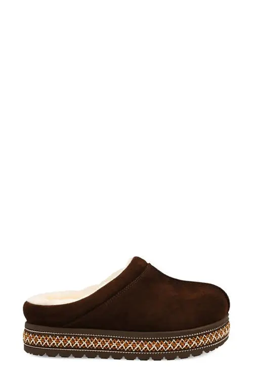 Mia Villas Faux Shearling Clog - Chocolate