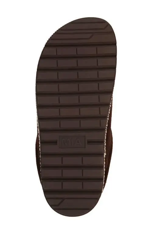 Mia Villas Faux Shearling Clog - Chocolate