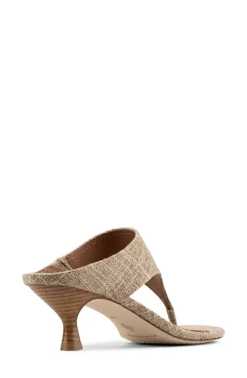 DONALD PLINER Lucynda Kitten Heel Flip Flop - Tobacco