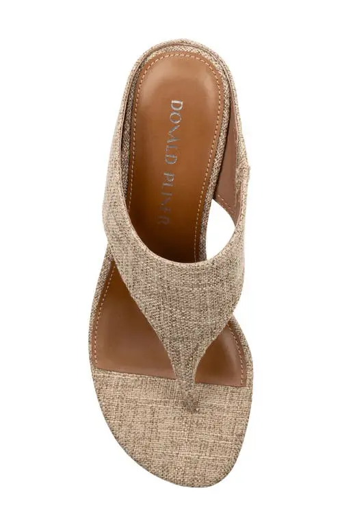 DONALD PLINER Lucynda Kitten Heel Flip Flop - Tobacco