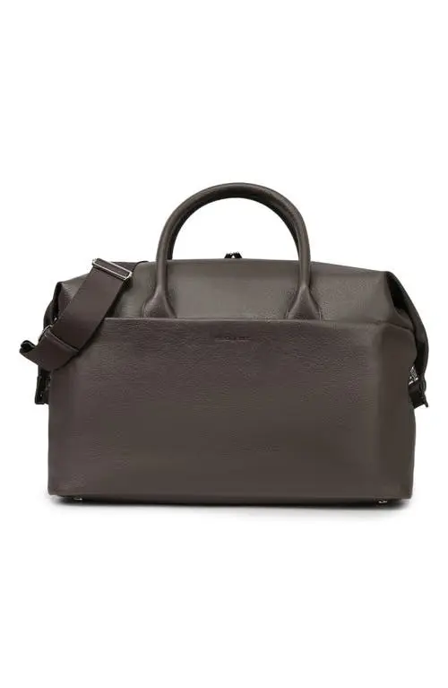 HEDGREN Faux Leather Travel Bag - Espresso