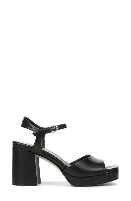 27 EDIT NATURALIZER Paige Ankle Strap Platform Sandal - Black Leather