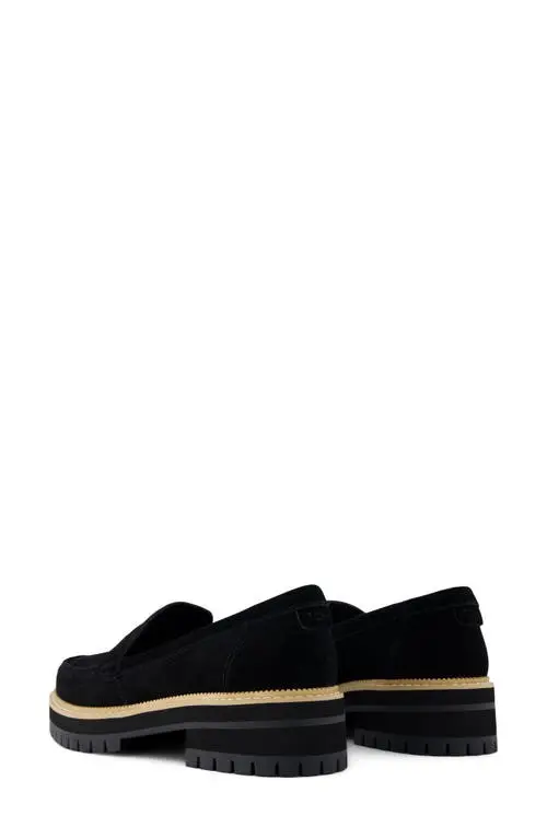 Toms Cara Platform Penny Loafer - Black