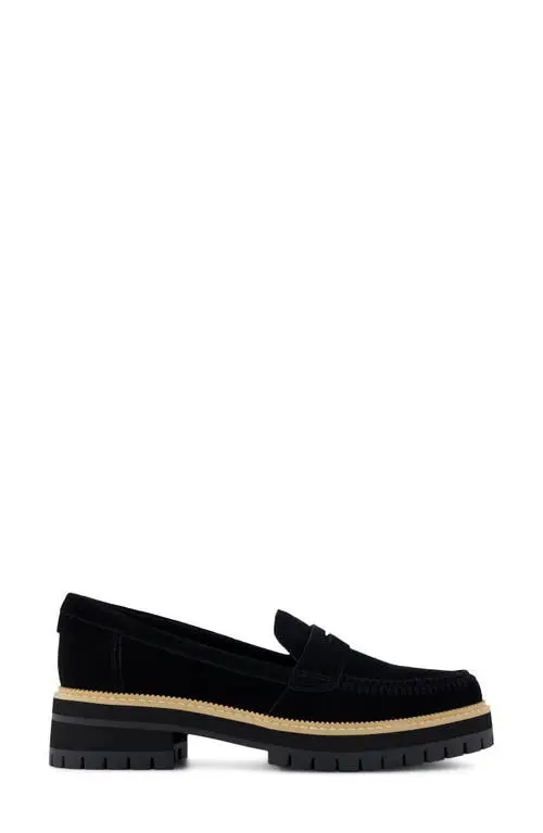 Toms Cara Platform Penny Loafer - Black