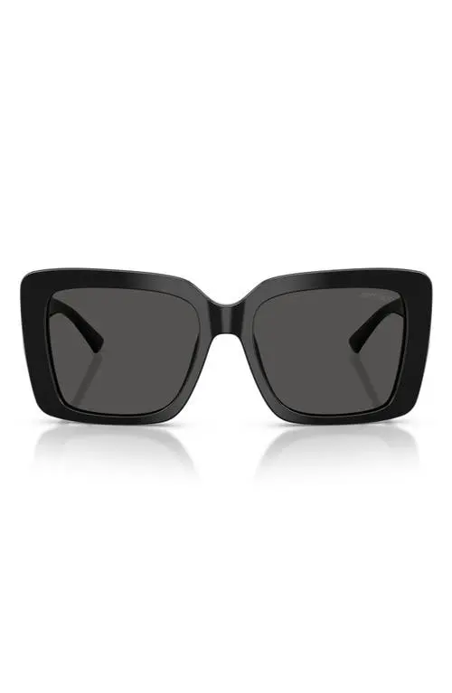 JIMMY CHOO 54mm Square Sunglasses - Black/dark Grey