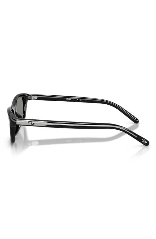 DIESEL® Dl2018u 54mm Rectangular Sunglasses