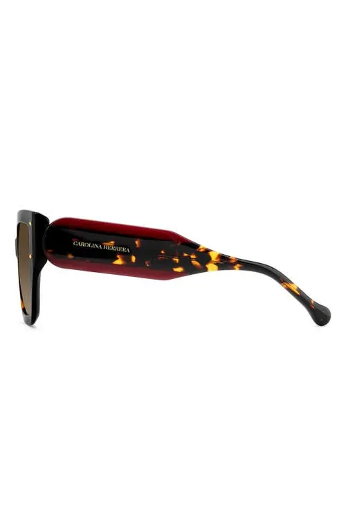Carolina Herrera 53mm Gradient Square Sunglasses