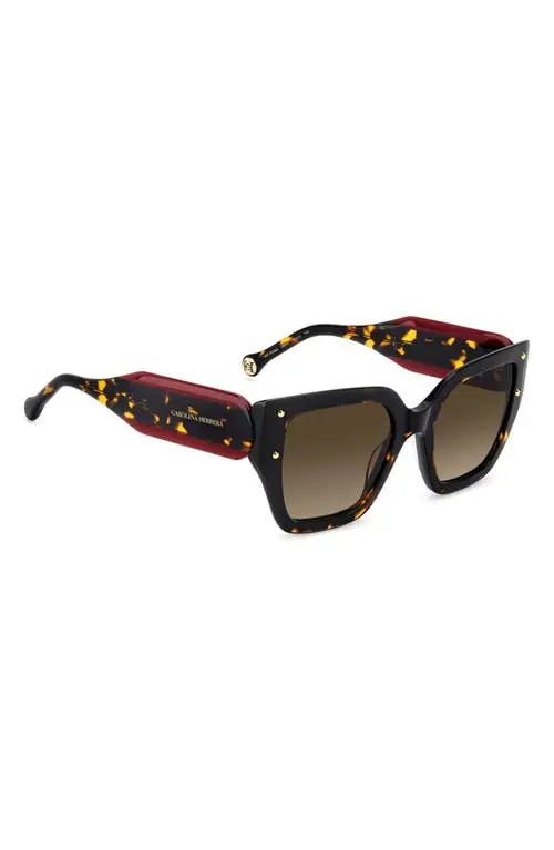 Carolina Herrera 53mm Gradient Square Sunglasses