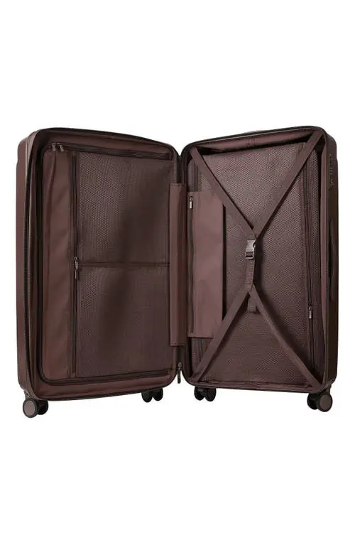 HEDGREN Nostos Matte Large Spinner Suitcase - Espresso