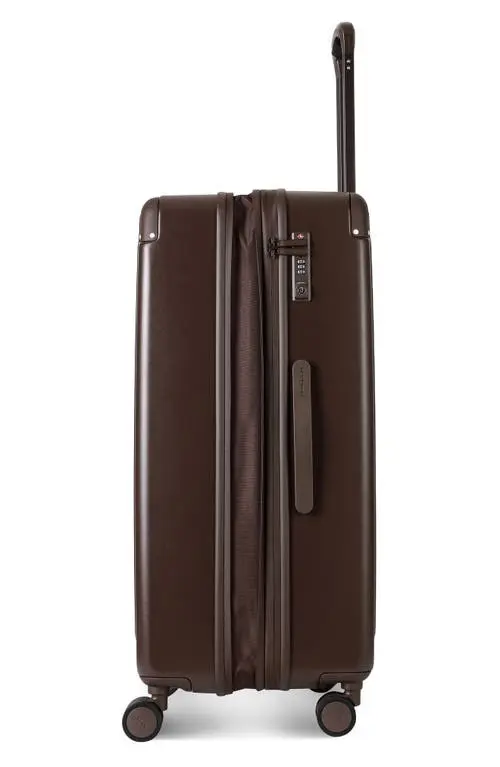 HEDGREN Nostos Matte Large Spinner Suitcase - Espresso