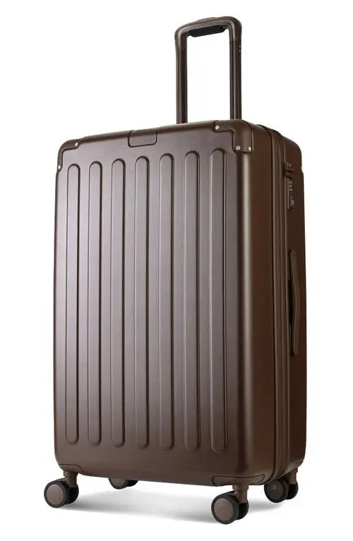 HEDGREN Nostos Matte Large Spinner Suitcase - Espresso