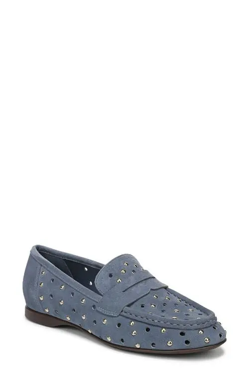 Naturalizer Bloom Stud Penny Loafer - Blue Ash Suede