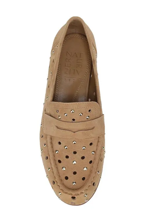 Naturalizer Bloom Stud Penny Loafer - Dune Dust Suede