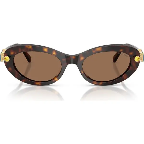 SWAROVSKI 53mm Oval Sunglasses
