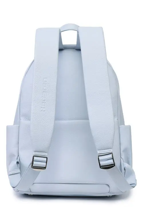 HEDGREN Faux Leather Backpack - Aither Blue