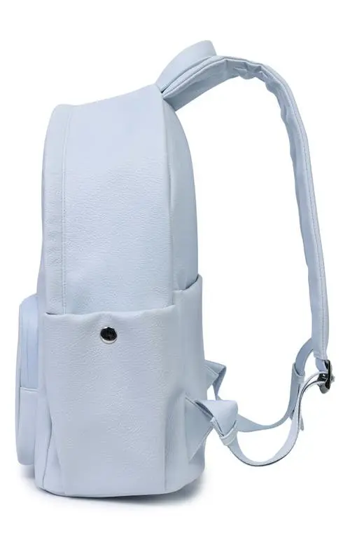 HEDGREN Faux Leather Backpack - Aither Blue