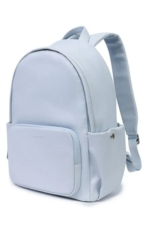 HEDGREN Faux Leather Backpack - Aither Blue