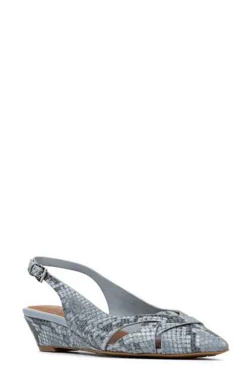 DONALD PLINER Barbee Slingback Wedge Pump - Cloud Gray