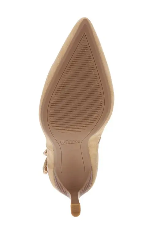 Mia Niko Pointed Toe Knee High Boot - Beige