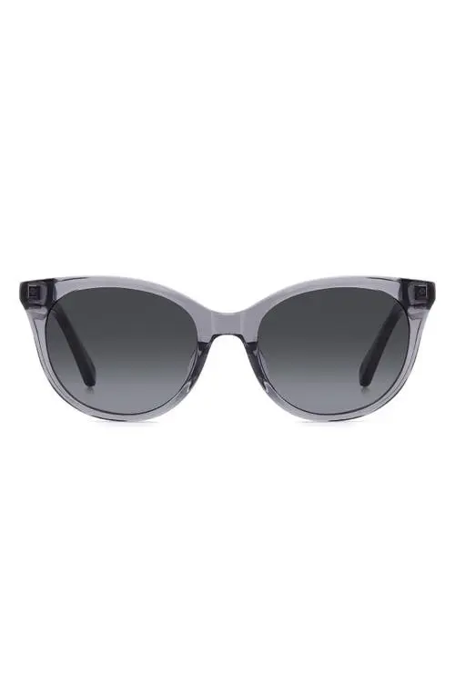 Kate Spade New York Karlee 53mm Gradient Round Sunglasses - Grey/dark Grey