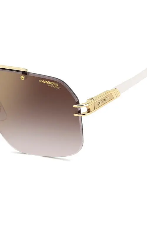 Carrera Eyewear 63mm Oversize Gradient Square Sunglasses
